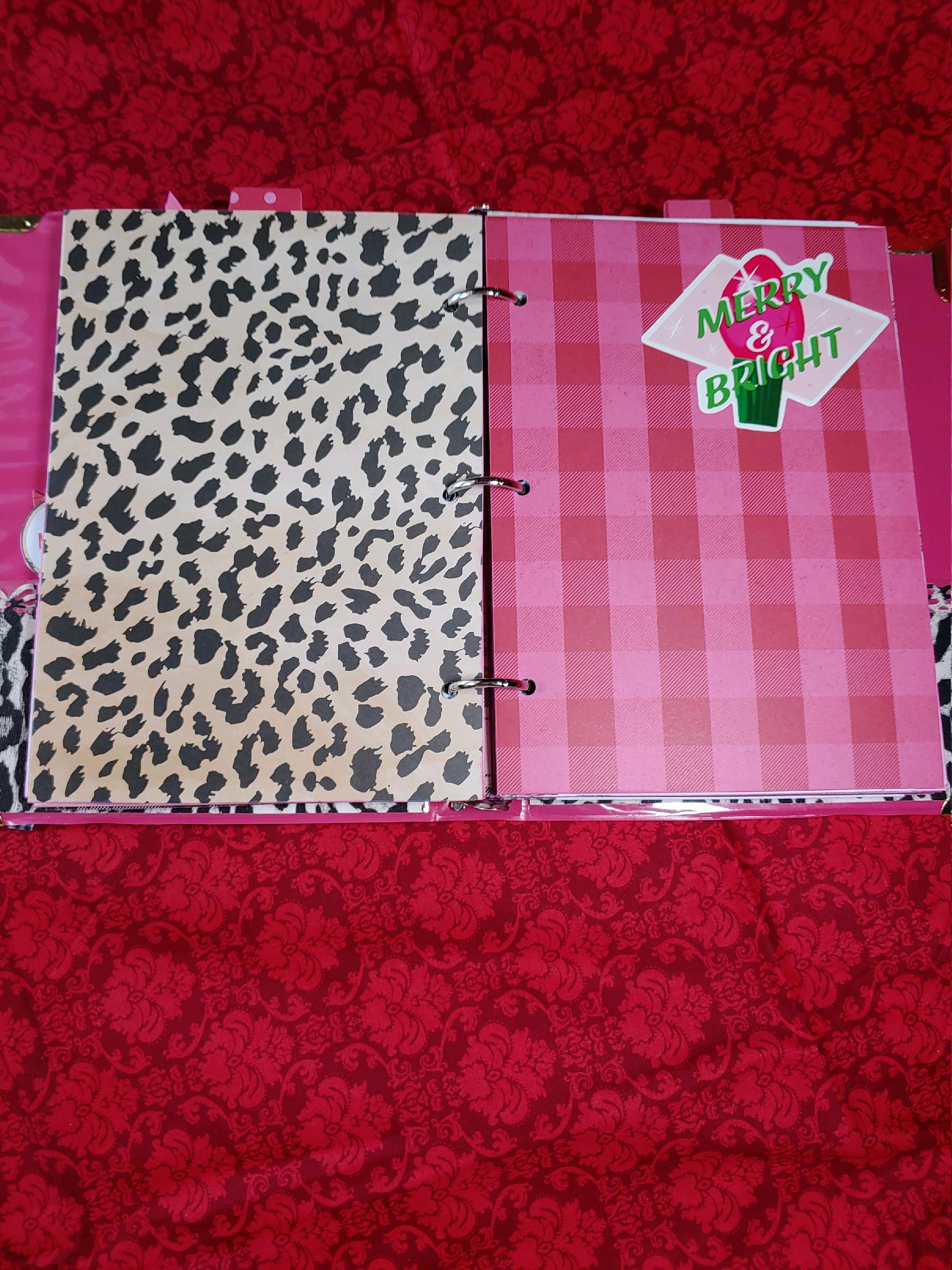 Pink Posh Christmas Binder - Etsy