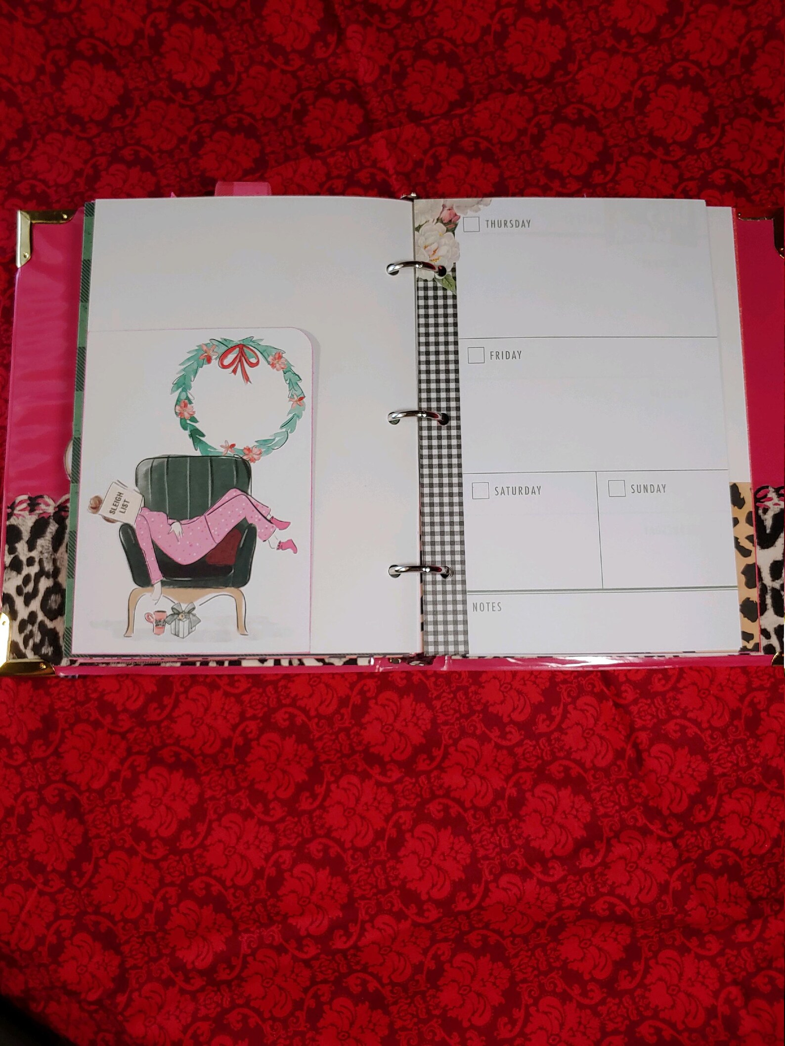 Pink Posh Christmas Binder - Etsy