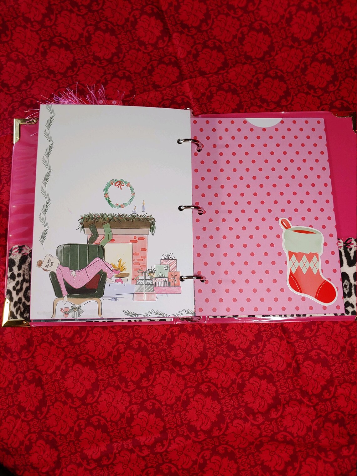 Pink Posh Christmas Binder - Etsy