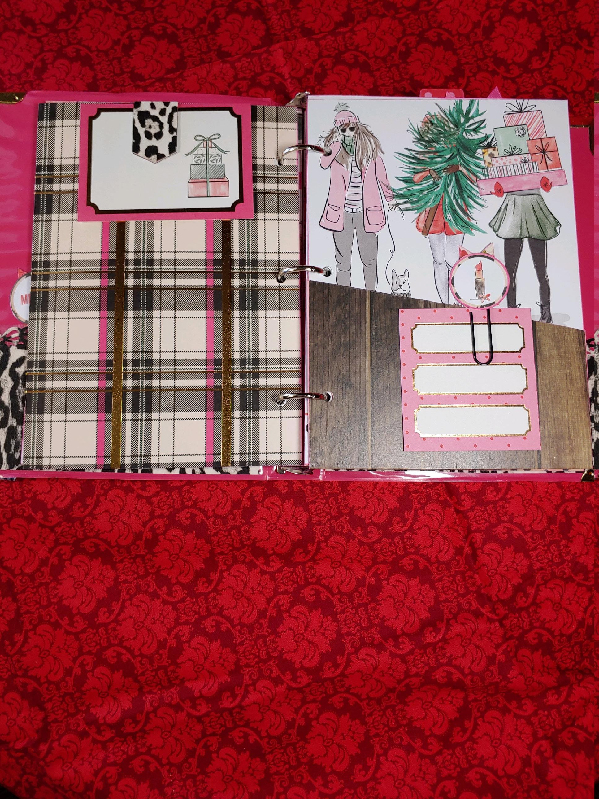 Pink Posh Christmas Binder - Etsy