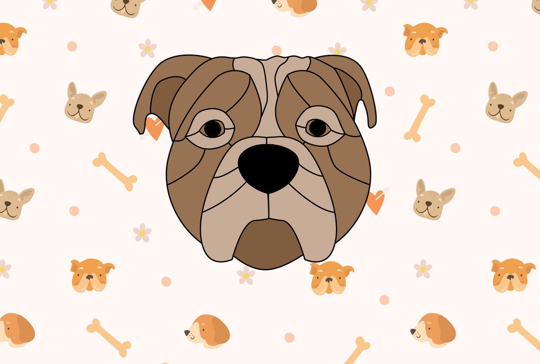 American Bully Stained Glass Pattern - Etsy Canada