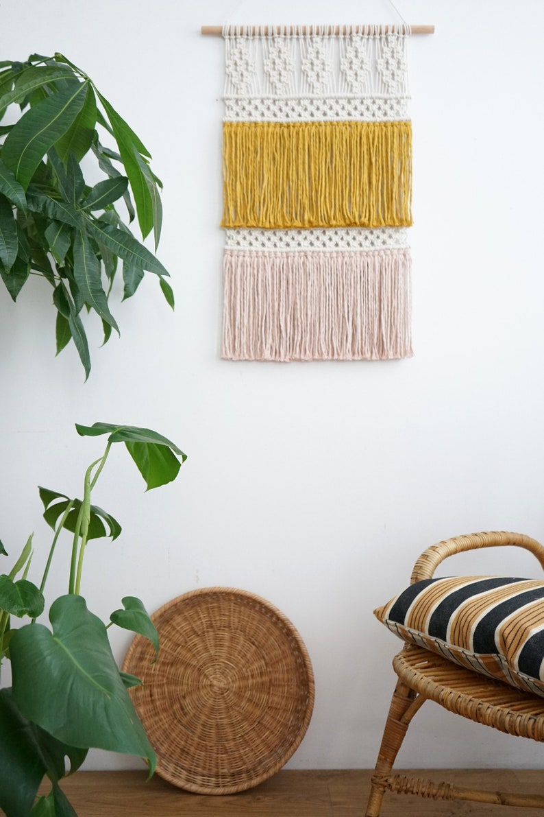 Macrame Wall Hanging - Modern Macrame - Bohemian Wall Art - Woven Wall ...