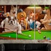 Dogs Playing Pool Canvas Wall Art Funny Gifts Dog Print Dog - Etsy