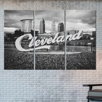 Cleveland Area Code 216 Poster Set: Minimalist Black and White (digital ...