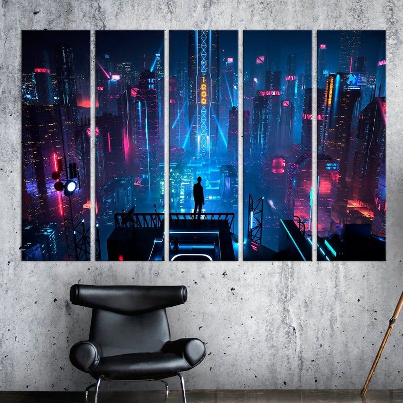 Cyberpunk Wall Art - Etsy