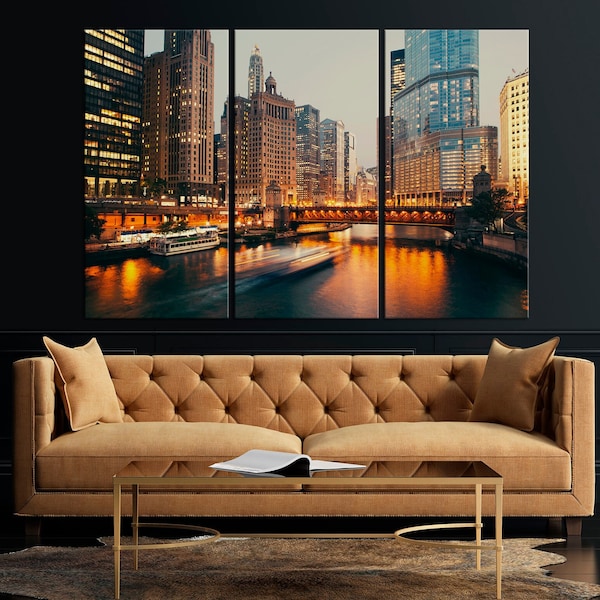 Chicago Skyline - Etsy