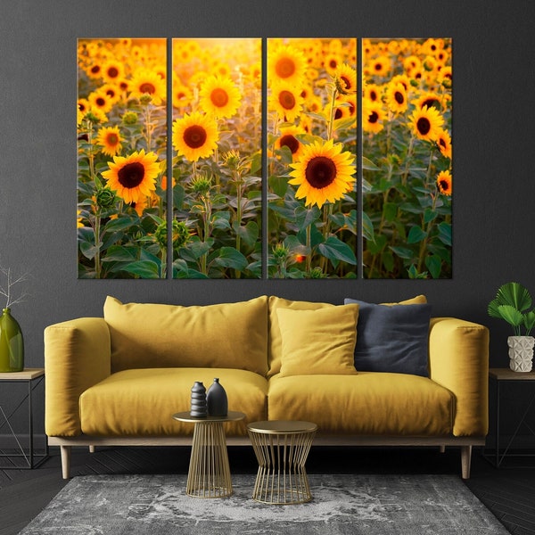 Sunflower Canvas - Etsy