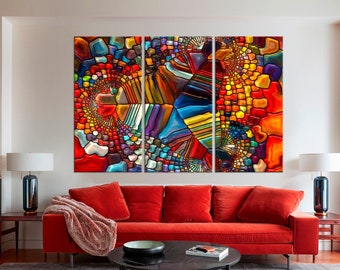 Colorful Glass Wall Art - Etsy