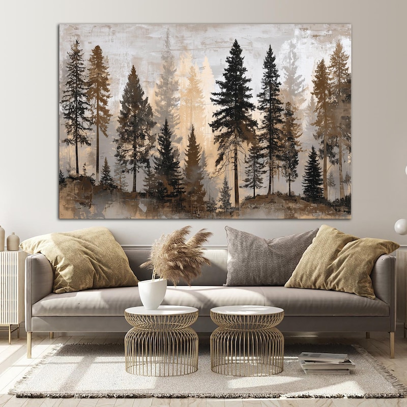 Large Wall Painting Moody - Etsy