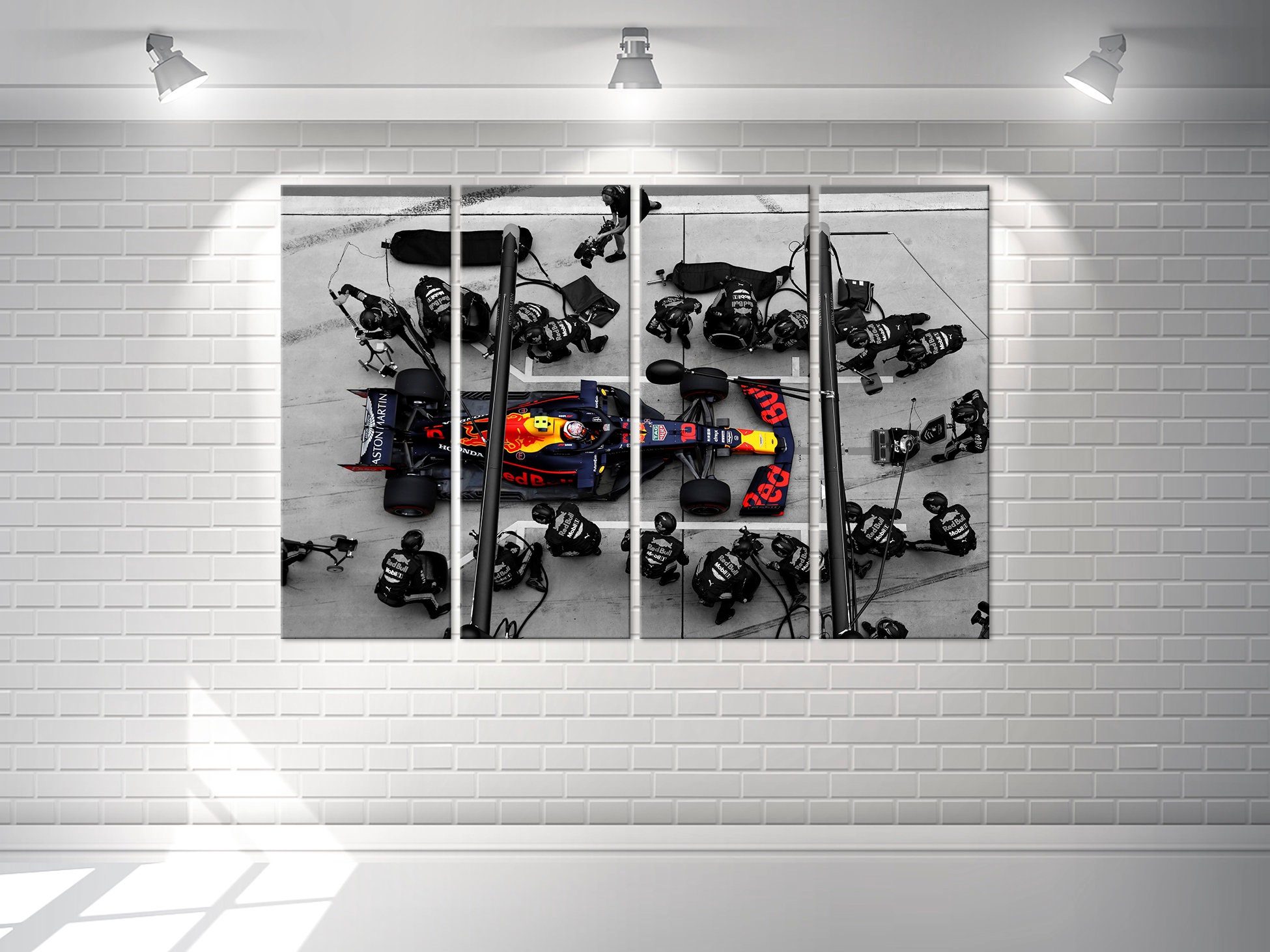 Formula 1 Canvas Wall Art Man Cave Decor Car Racing Print Formula 1 ...
