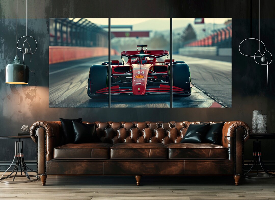 Formula 1 Canvas Wall Art Lewis Hamilton Print Racing Car Art F1 Wall ...