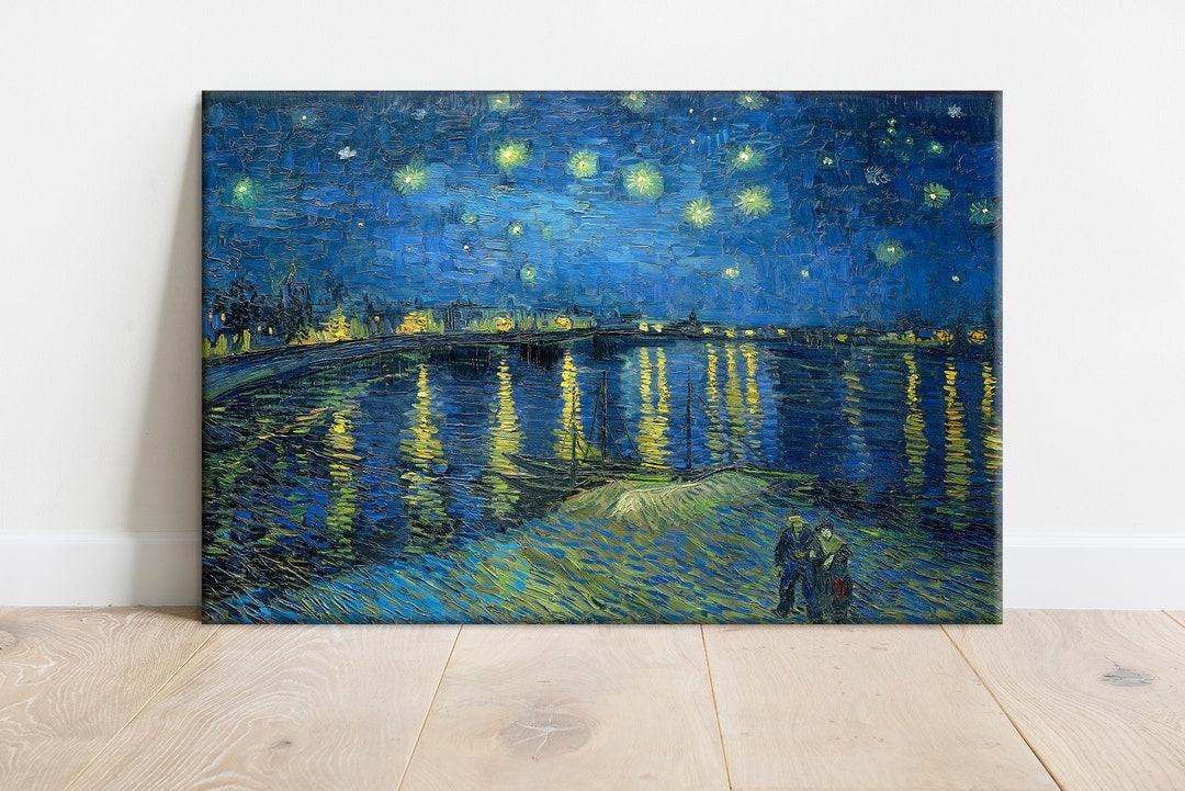Starry Night Over the Rhone Vincent Van Gogh Canvas Print Classic ...