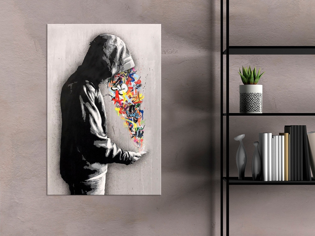 Street Art Canvas Graffiti Print Modern Art Large Canvas Art Graffiti ...