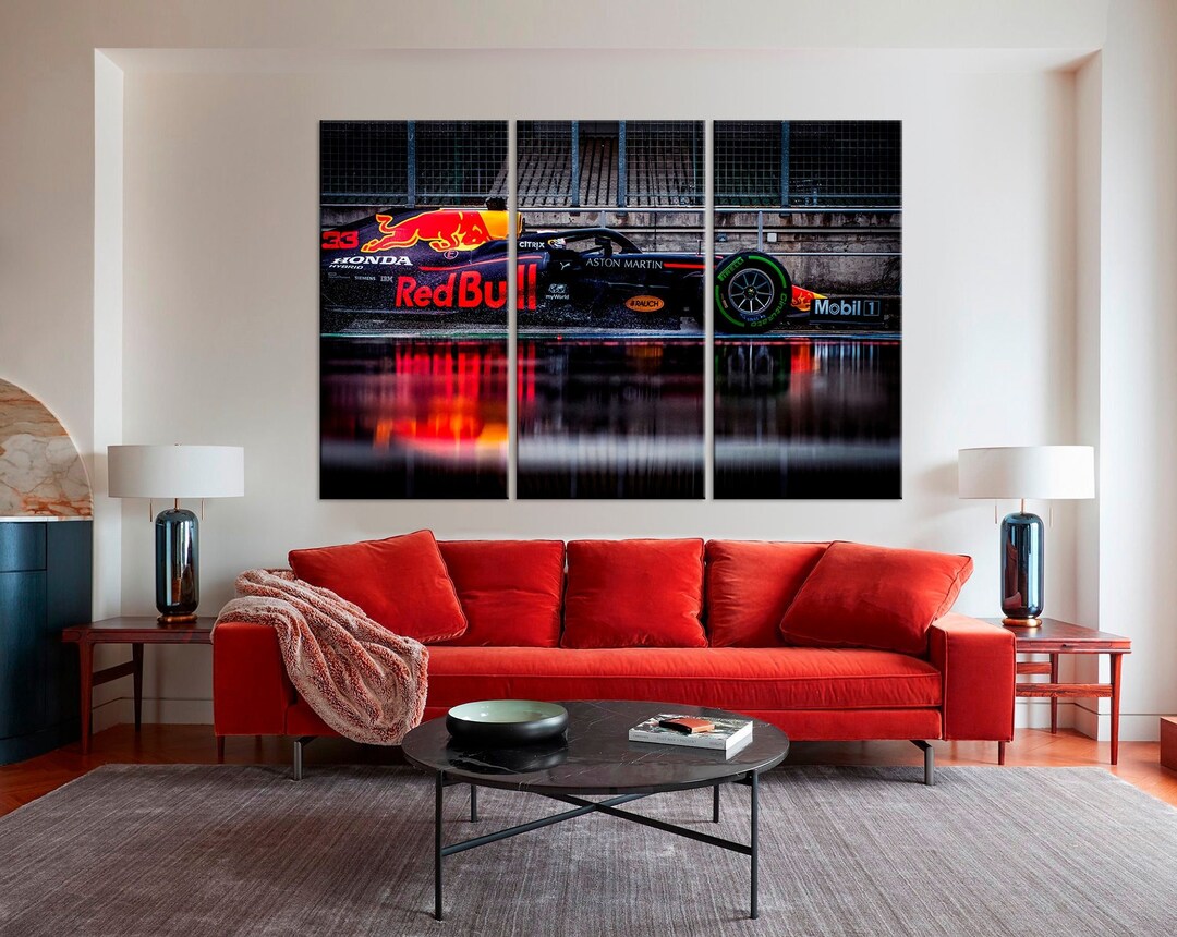 Formula 1 Canvas Print Racing Wall Art Man Cave Decor F1 Poster Formula ...