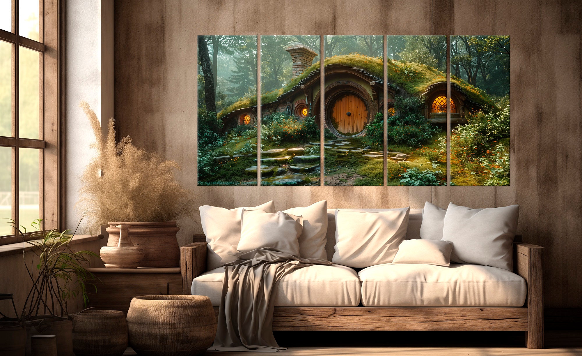 Fantasy Canvas Wall Art Fantasy Hole Painting Print Middle Earth ...