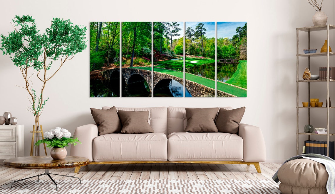 Augusta National Golf club Canvas Wall Art Golfing Course Print Amen ...