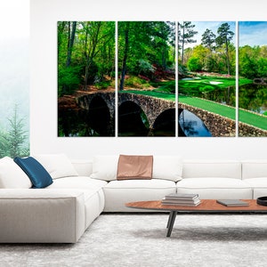 Augusta National Golf club Canvas Wall Art Golfing Course Print Amen ...