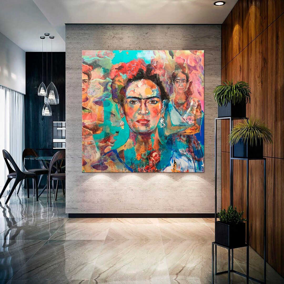 Frida Kahlo Canvas Wll Art Frida Stays Forever Sabina Bockemühl ...