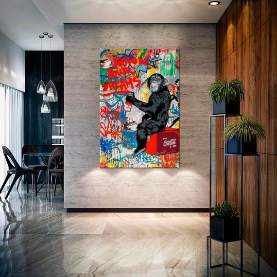 Graffiti Canvas Wall Art Street Art Print Urban Art Graffiti - Etsy