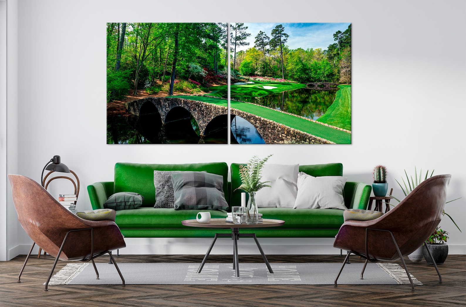 Augusta National Golf club Canvas Wall Art Golfing Course Print Amen ...