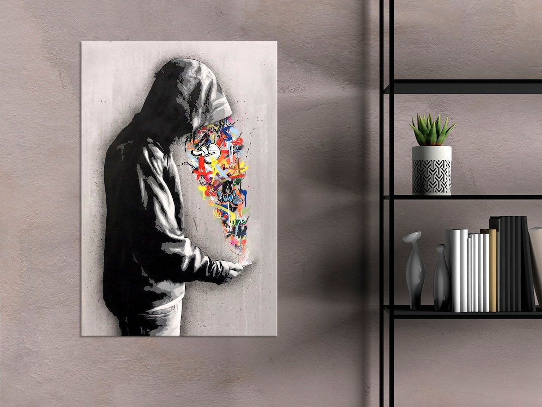 Street Art Canvas Graffiti Print Modern Art Large Canvas Art - Etsy