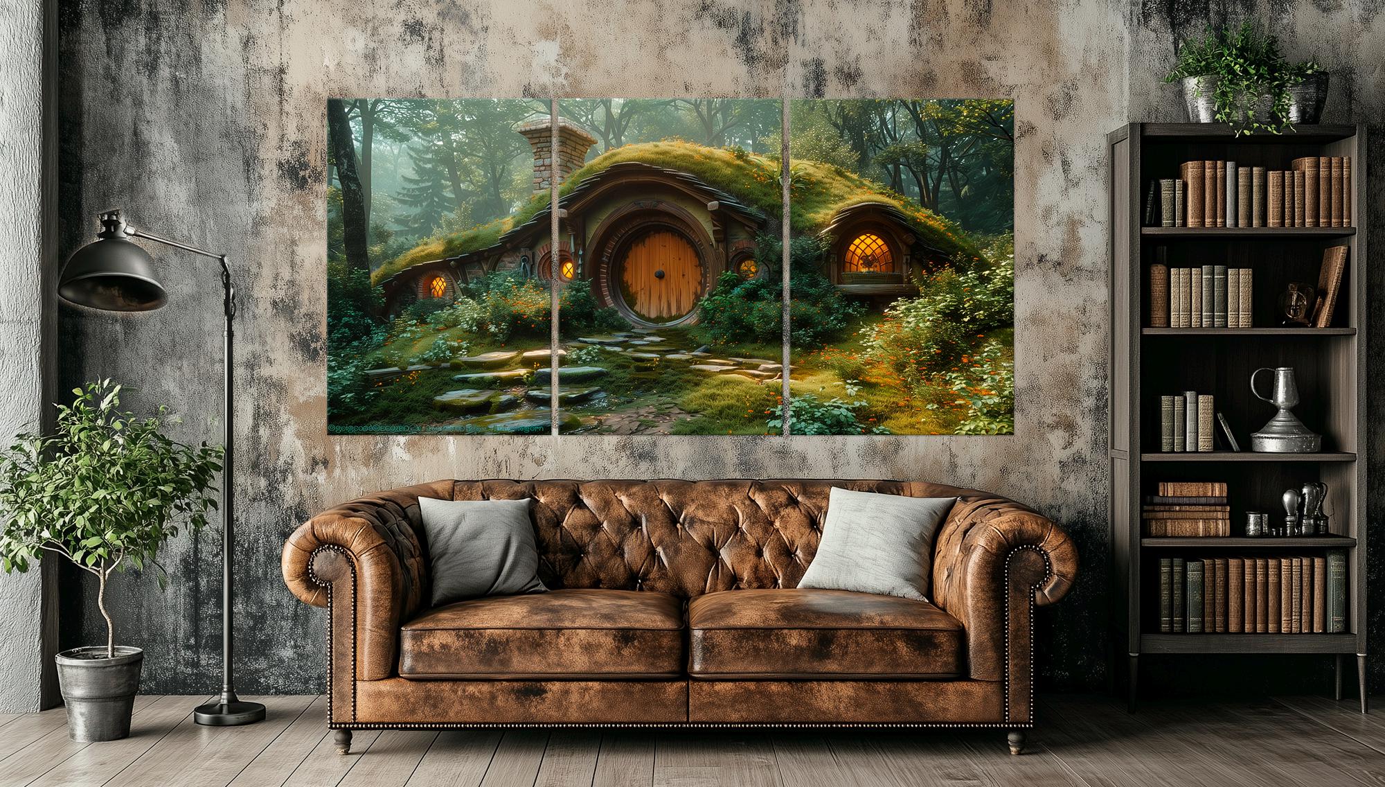 Fantasy Canvas Wall Art Fantasy Hole Painting Print Middle Earth ...