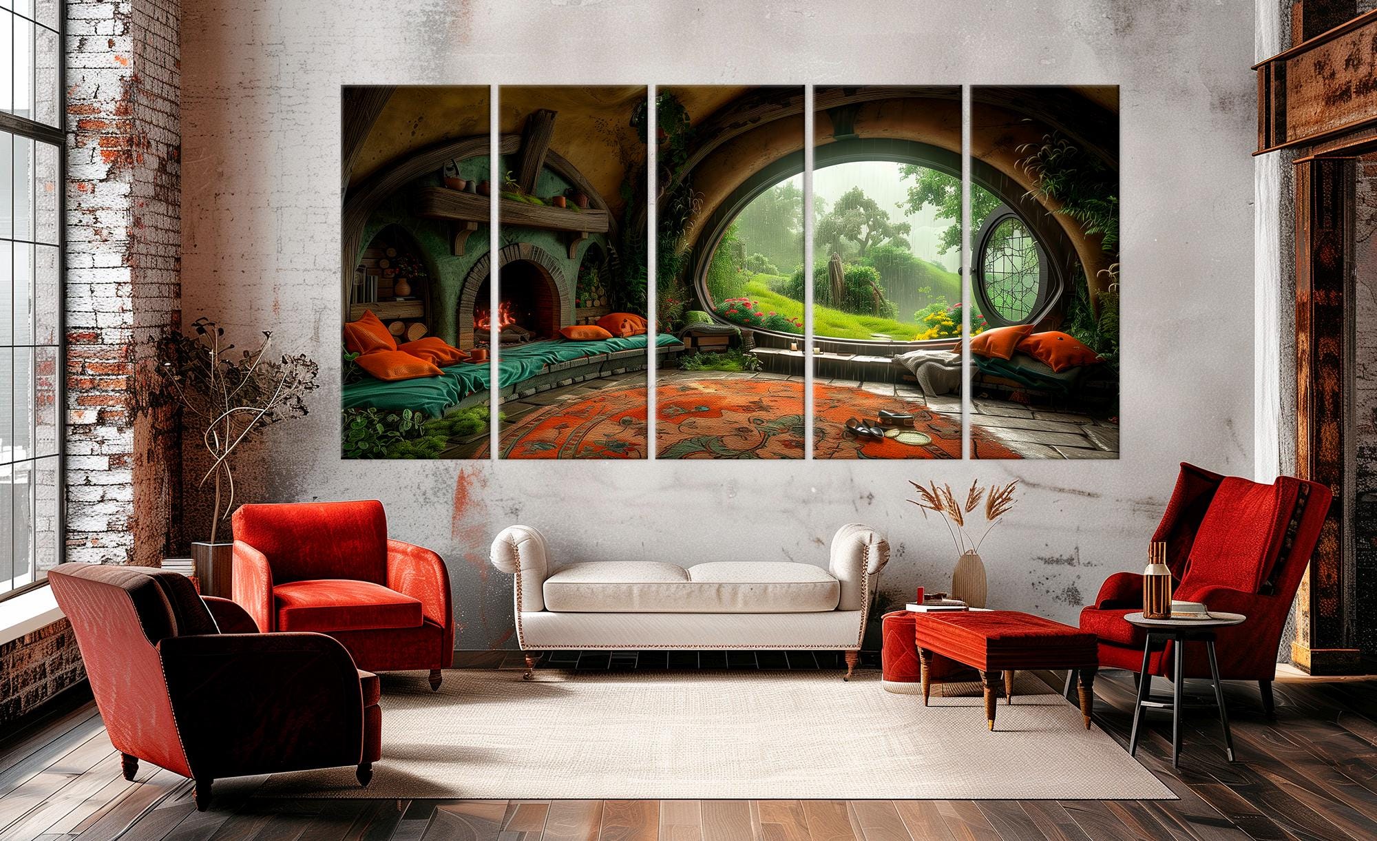 Fantasy Canvas Wall Art Fantasy Hole Painting Print Middle Earth ...