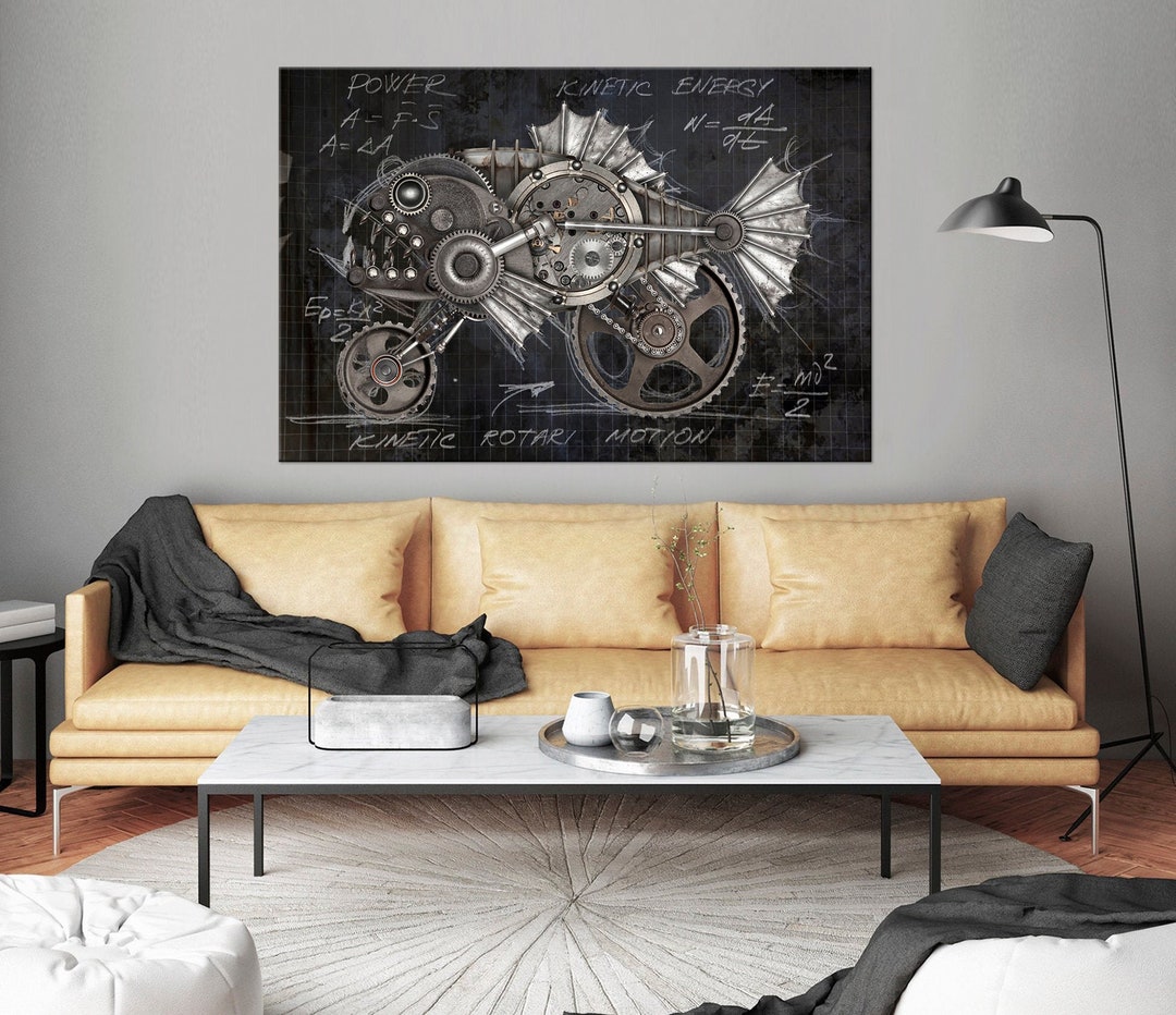 Steampunk Wall Art Junk Art Steampunk Canvas Print Steampunk Wall Decor ...