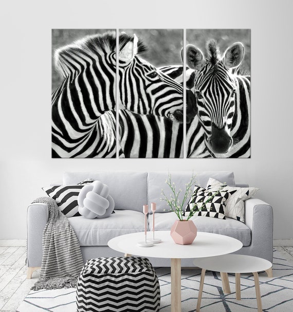 Zebra Pattern On Wall Painting
