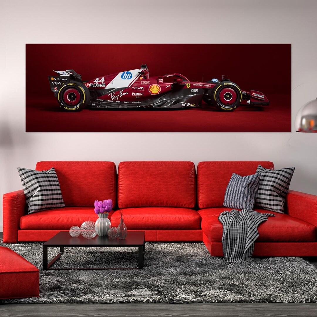Formula One Canvas Wall Art: F1 Car Racing Print for Dorm Room Decor - Etsy