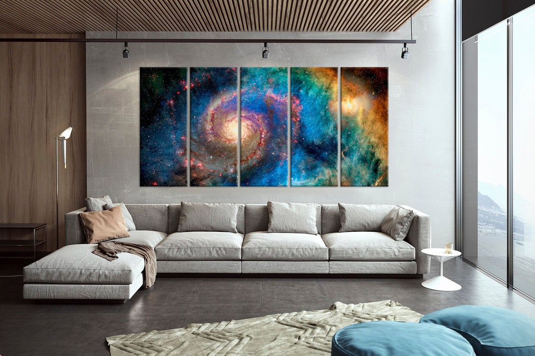 Space Canvas Print Spiral Galaxy Space Poster Space Wall Art - Etsy