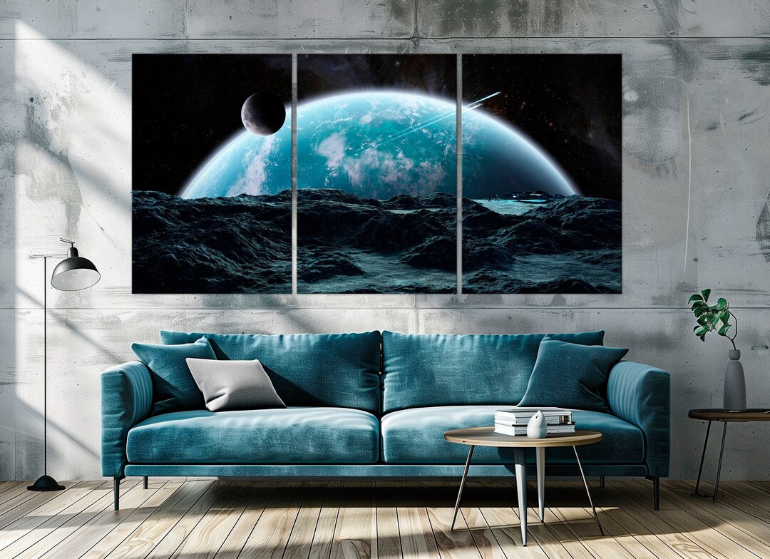 Spaceship Canvas Wall Art NASA Print Space Wall Art Astronaut Decor ...