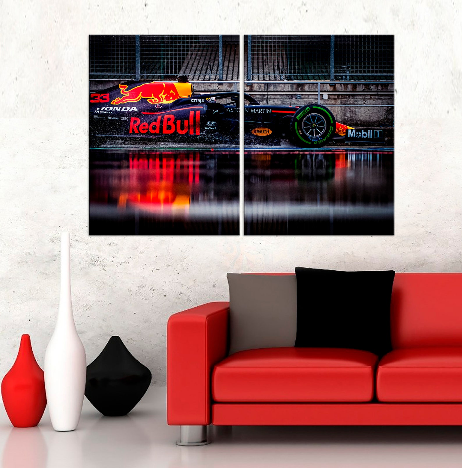 Formula 1 Canvas Print: Racing Wall Art for Man Cave - Etsy