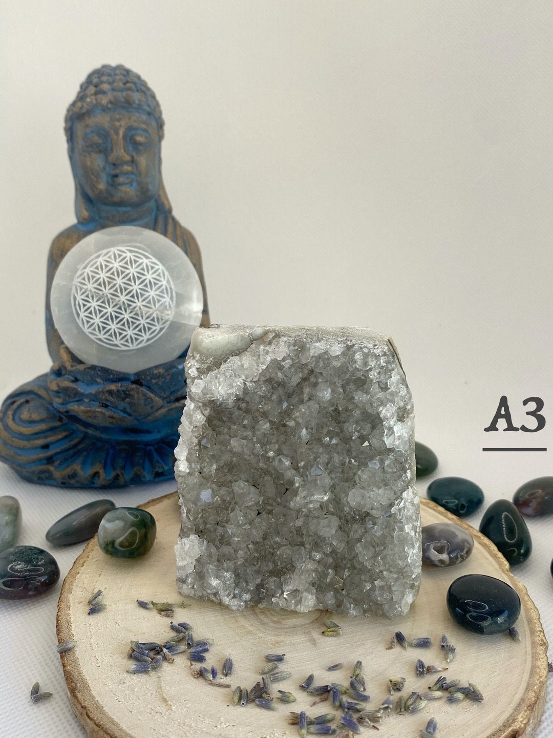 Nebula Amethyst Cut Base / Healing Crystals / Natural Stones / Home ...