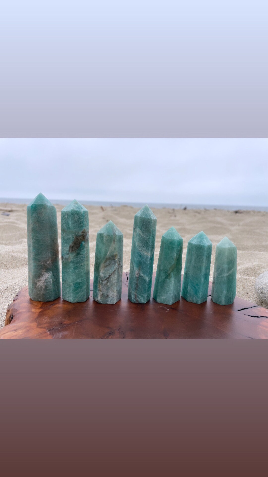Amazonite Towers/points/obelisk / Healing Crystals / Polish Gemstones ...