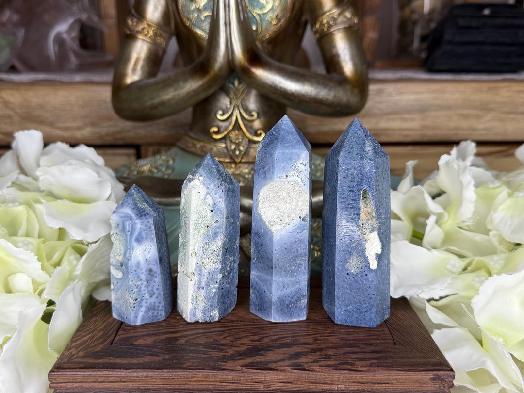 Blue Corral Tower / Points / Obelisk / Healing Crystals / Polish ...