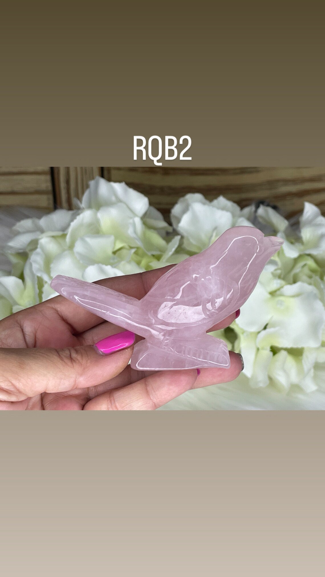 Rose Quartz Bird - Etsy