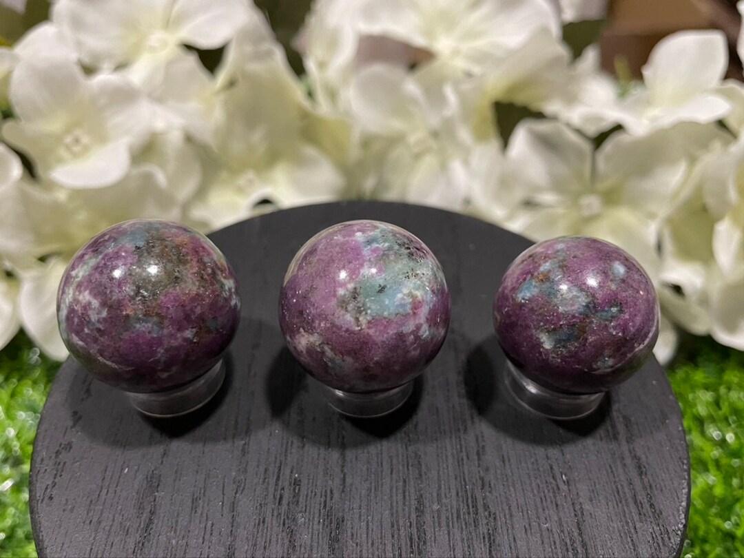 Ruby Spheres / Polished Gems / Healing Crystals - Etsy