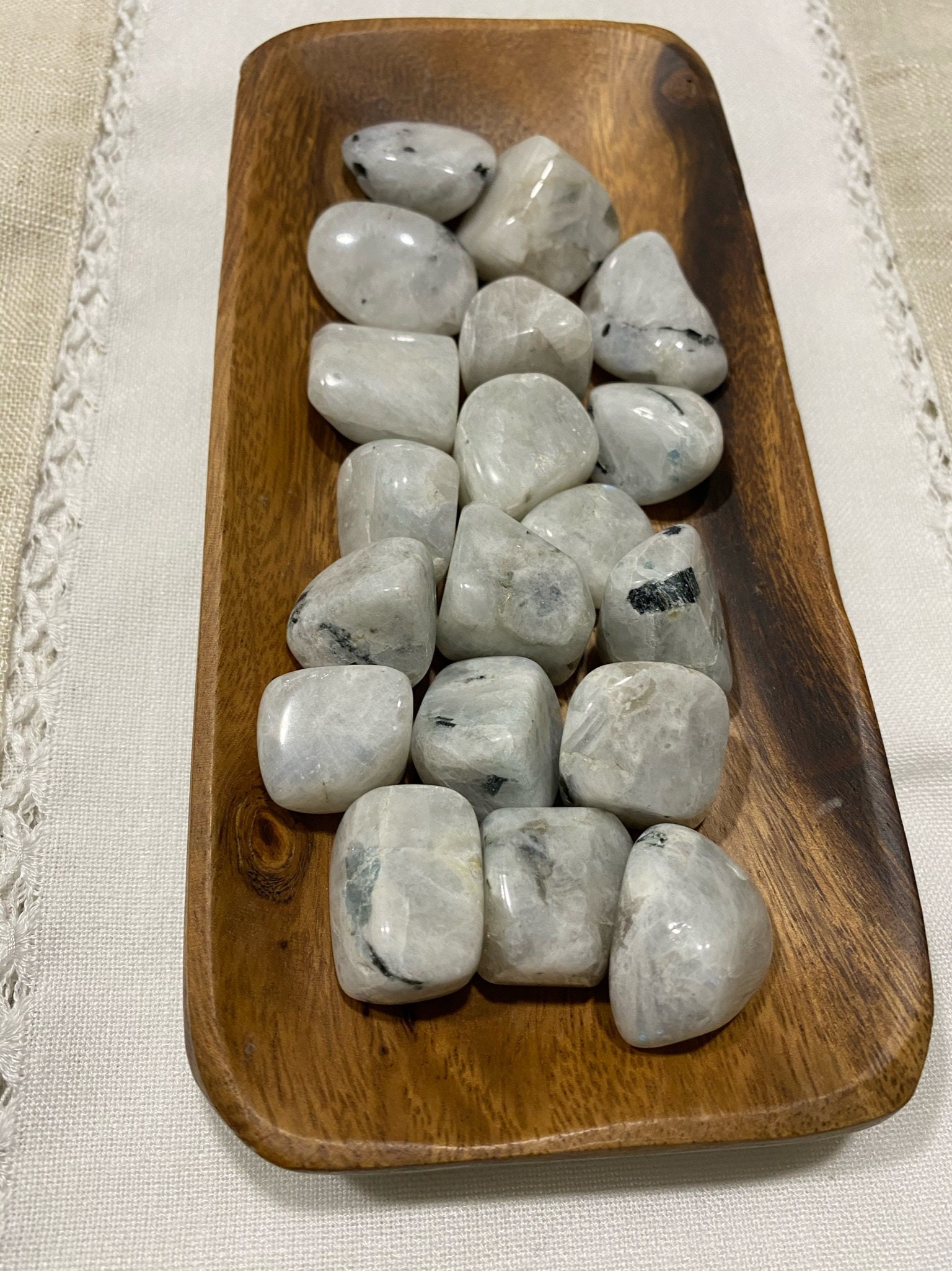 Rainbow Moonstone Tumbles / Tumbles / Stone of Perfection - Etsy