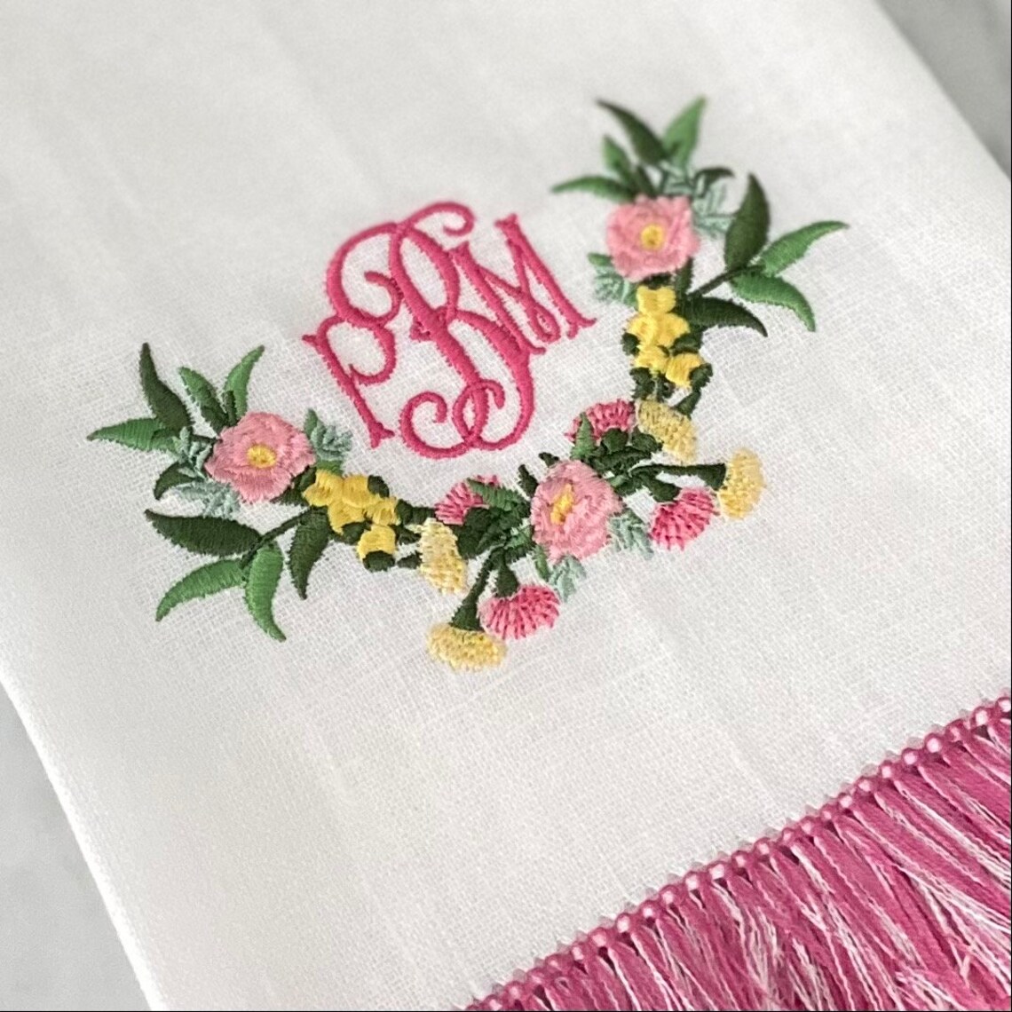 May Flowers Swag Embroidery Design Machine Embroidery - Etsy