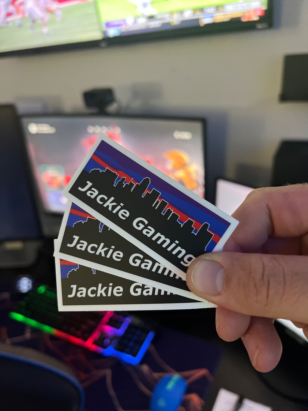 Jackie Gaming Logo Stickers Three (3) Pack - Etsy