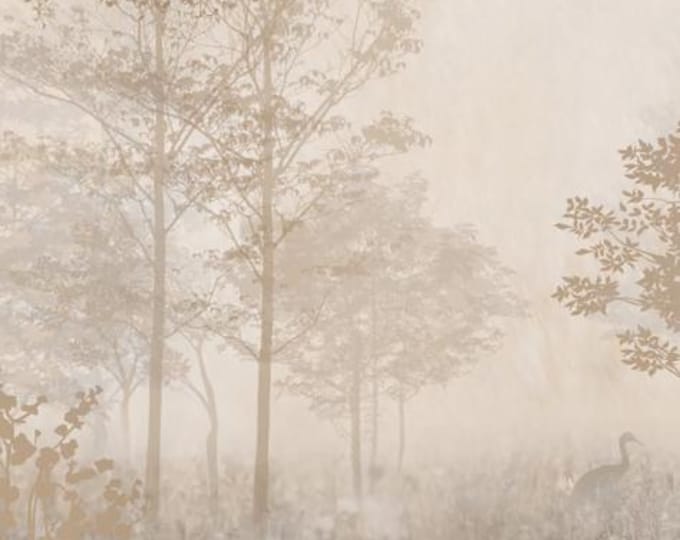 Beige Forest Wallpaper - Etsy