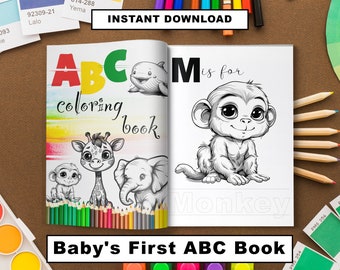 78 Preschool ABC Alphabet Animal Coloring Pages | Animal Themed ...