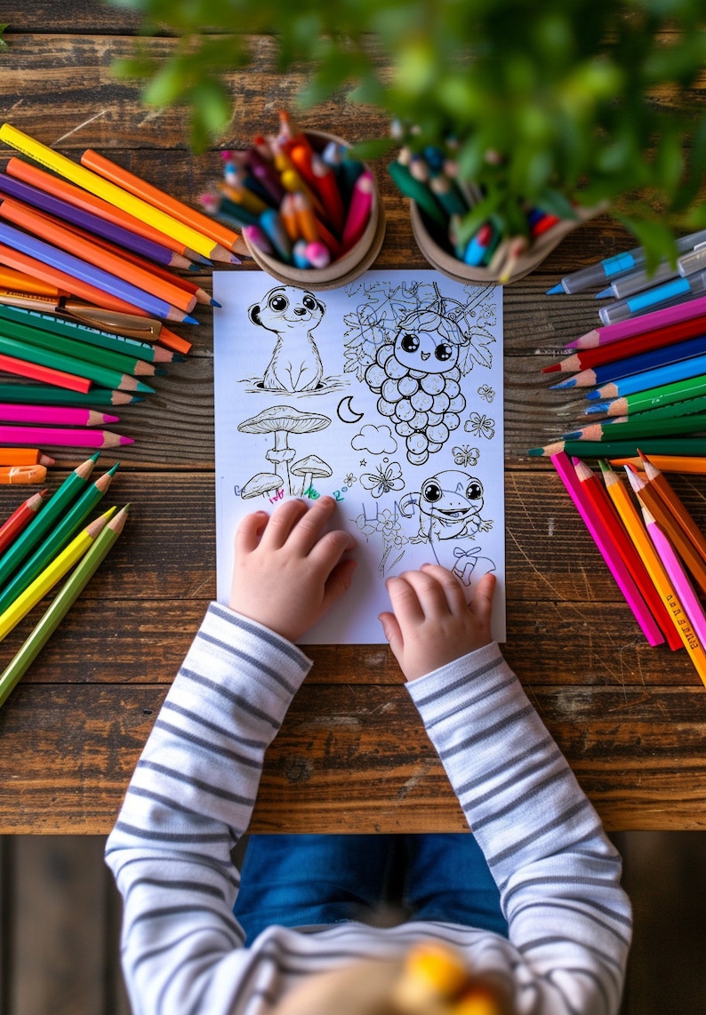 Printable Coloring Sheets, Coloring Pages for Kids, - Etsy