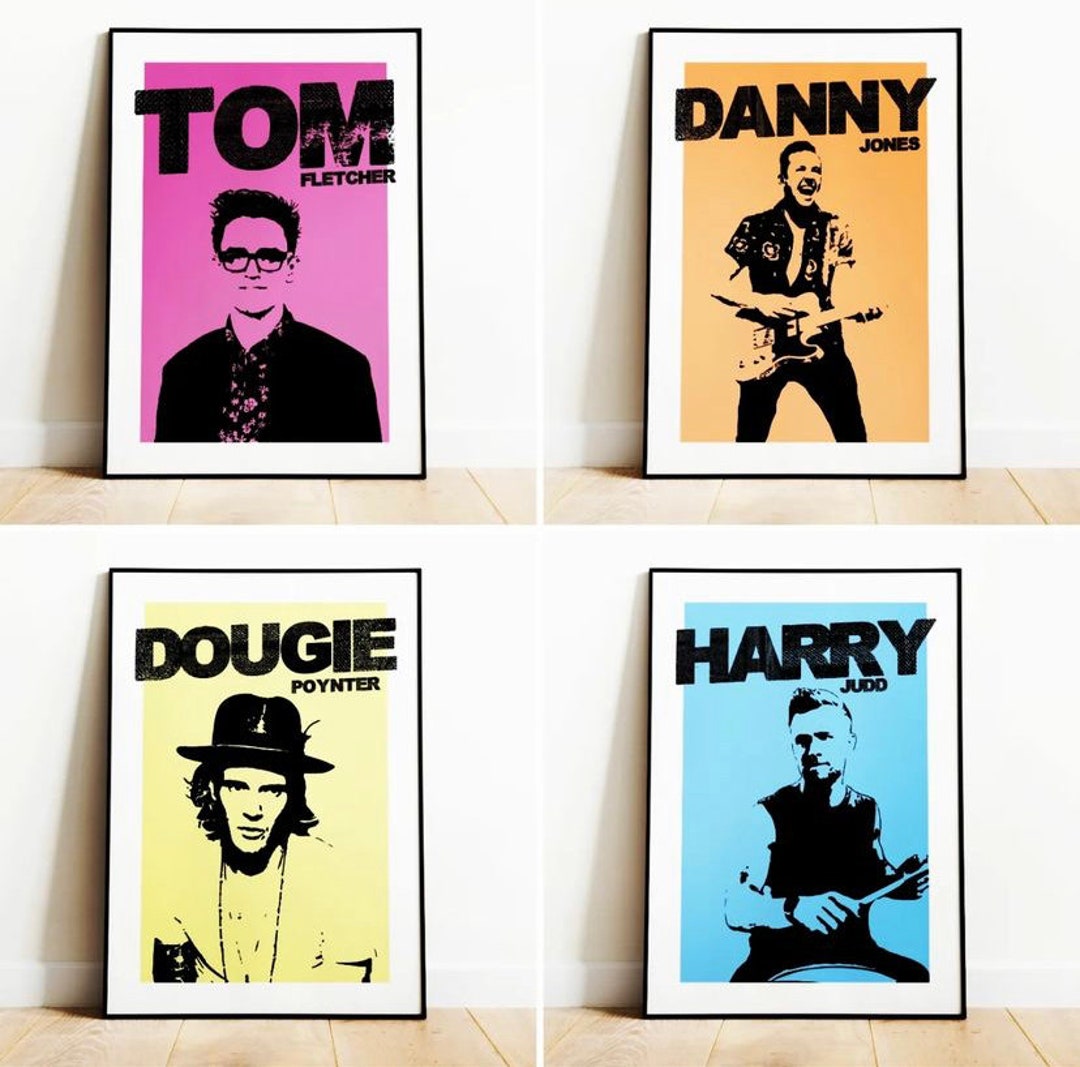 Mcfly Minimalist Pop Art Poster Print Tom Fletcher Danny Jones Dougie ...