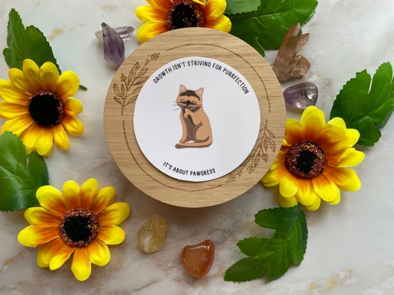 Cat Pun Encouragement Sticker/ Vet Tech Humor Stickers | Etsy