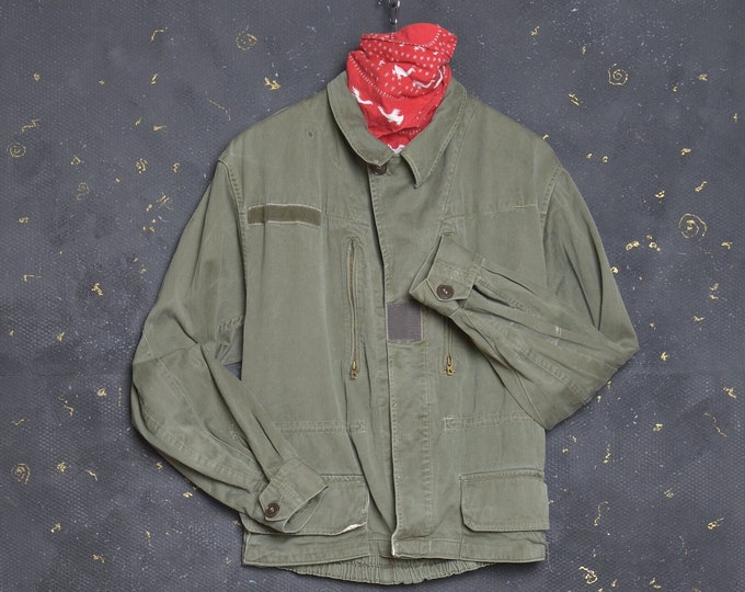 Vintage 60's French Army Jacket Military Coat F1 F2 Camo Chore Jacket ...