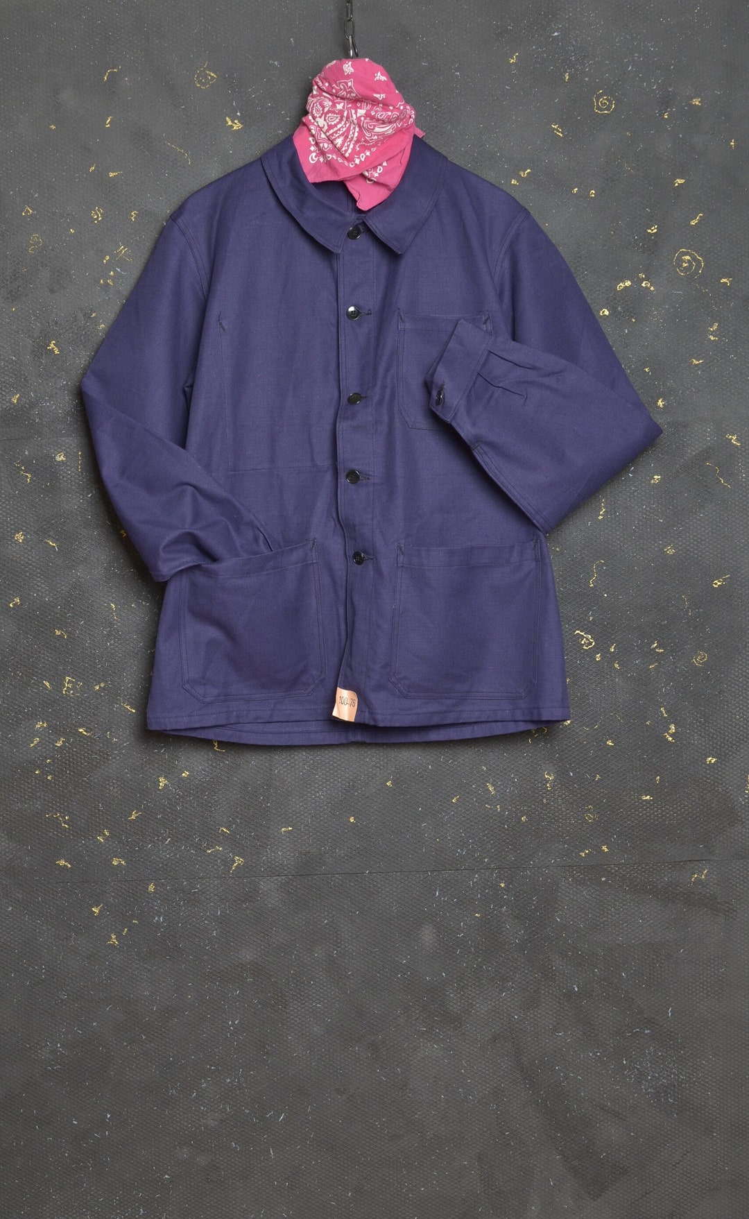 Vintage French Work Jacket L Men France Chore Jacket French Workwear ...