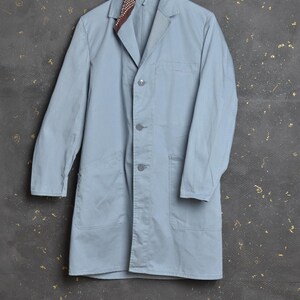 VINTAGE Workwear Coat M Men Artist Smock Porters Factory French Chore ...