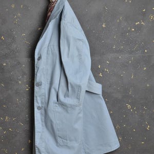 VINTAGE Workwear Coat M Men Artist Smock Porters Factory French Chore ...